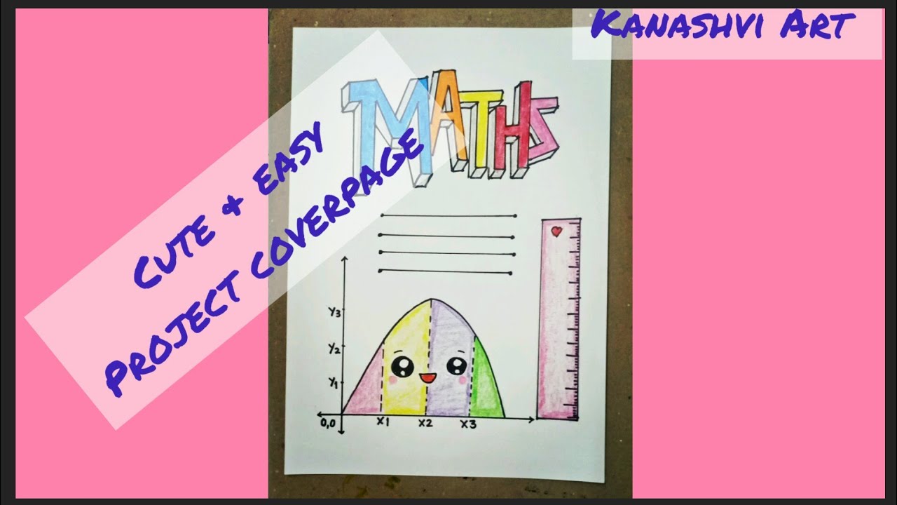 Easy Maths Project Coverpage Design/ mathematic border design on paper ...