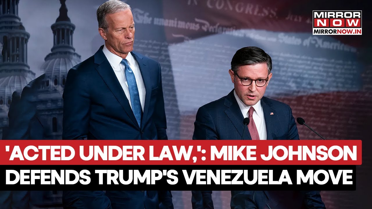 Speaker Mike Johnson Defends Trump's Hit On Venezuela, Says Military ...