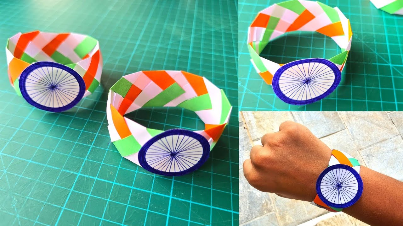 Independence Day Craft Idea | DIY tricolor bracelet / Independence day ...