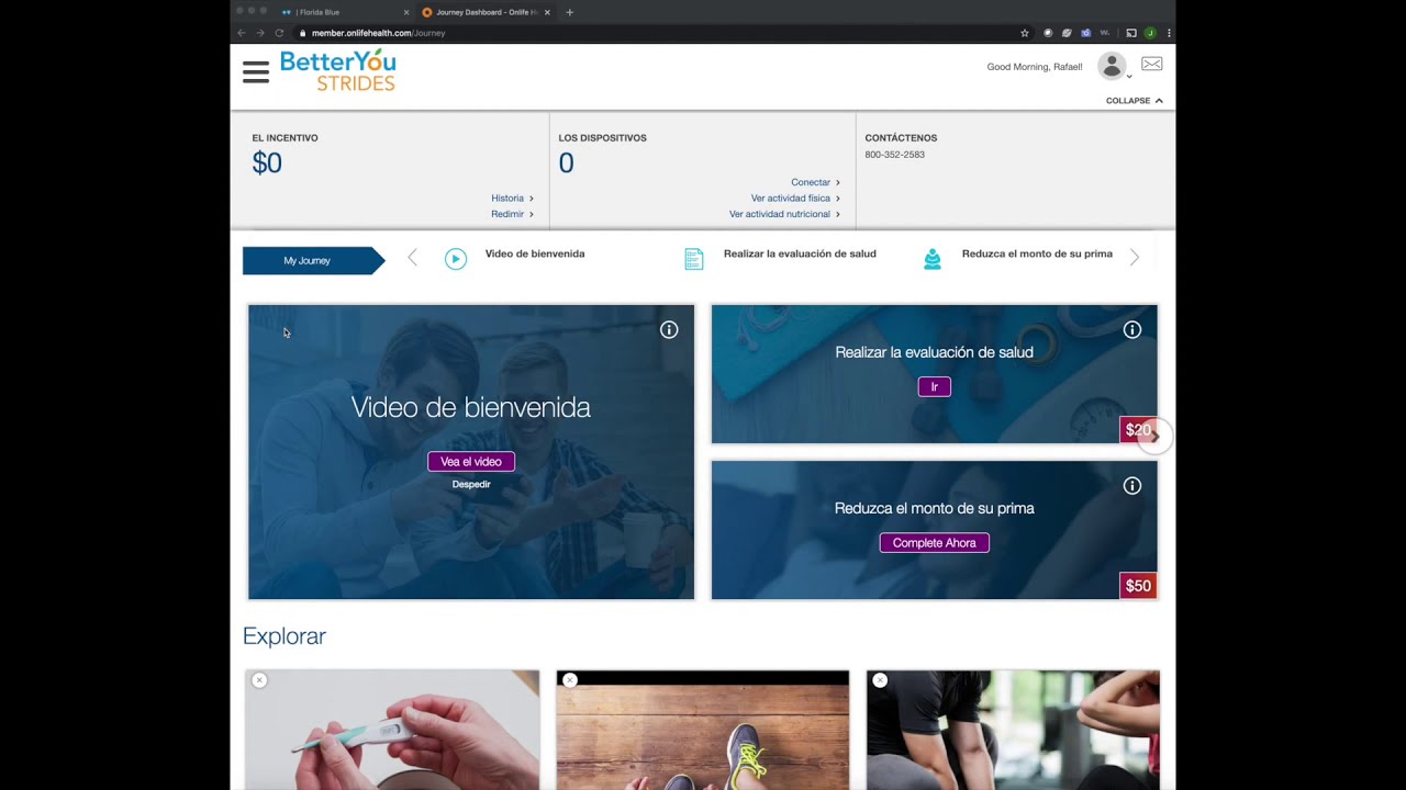 Como Obtener Las Recompensas de Better You Strides de Florida Blue ...