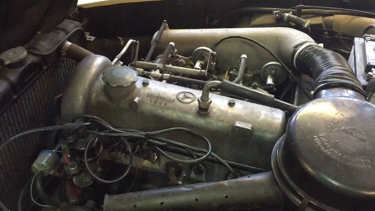 Mercedes 190 Sl W121 Engine start - YouTube