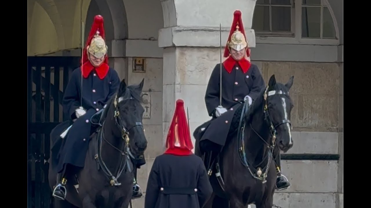 Troopers can’t hold their smiles during the changing of Guards ...