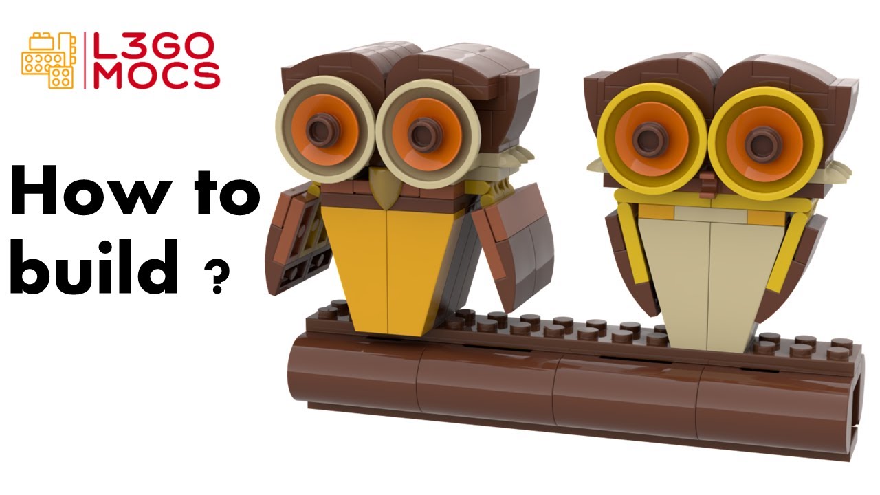 Lego Tutorial MOC Animals - Owls - YouTube