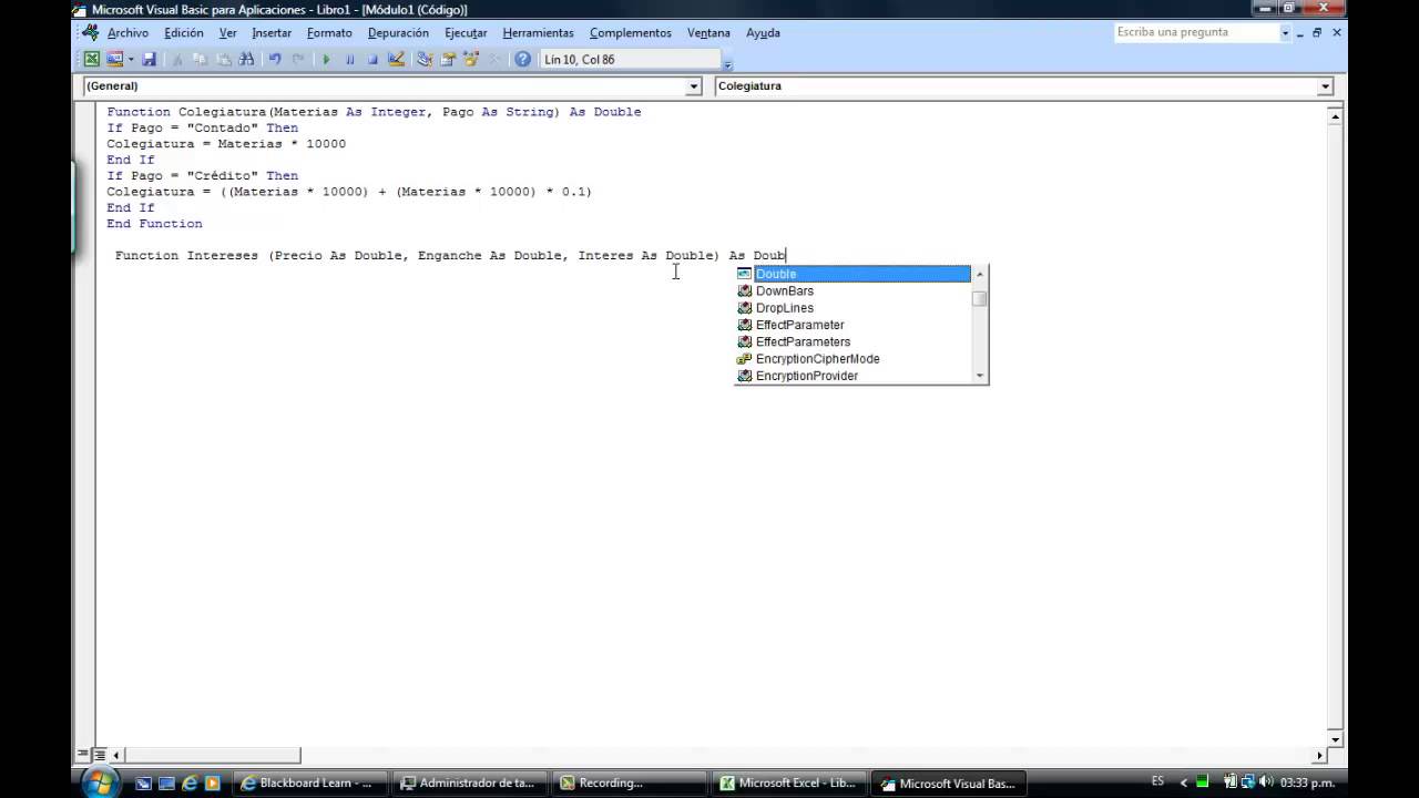 Funciones Propias en VB- Ejemplos - YouTube
