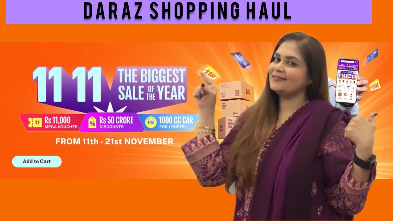 Daraz Shopping Haul | The biggest sale of the year | 11-11 Sale on ...