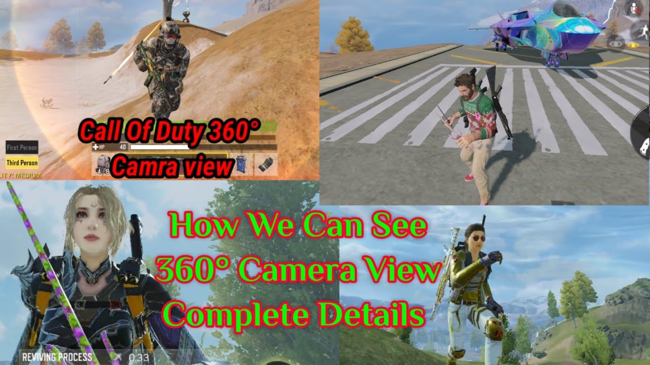 call of duty mobile battle royale 360° camera view!How we can see 360 ...