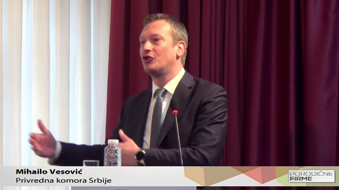 Porodične firme 2018 - Mihailo Vesović, Privredna komora Srbije - YouTube
