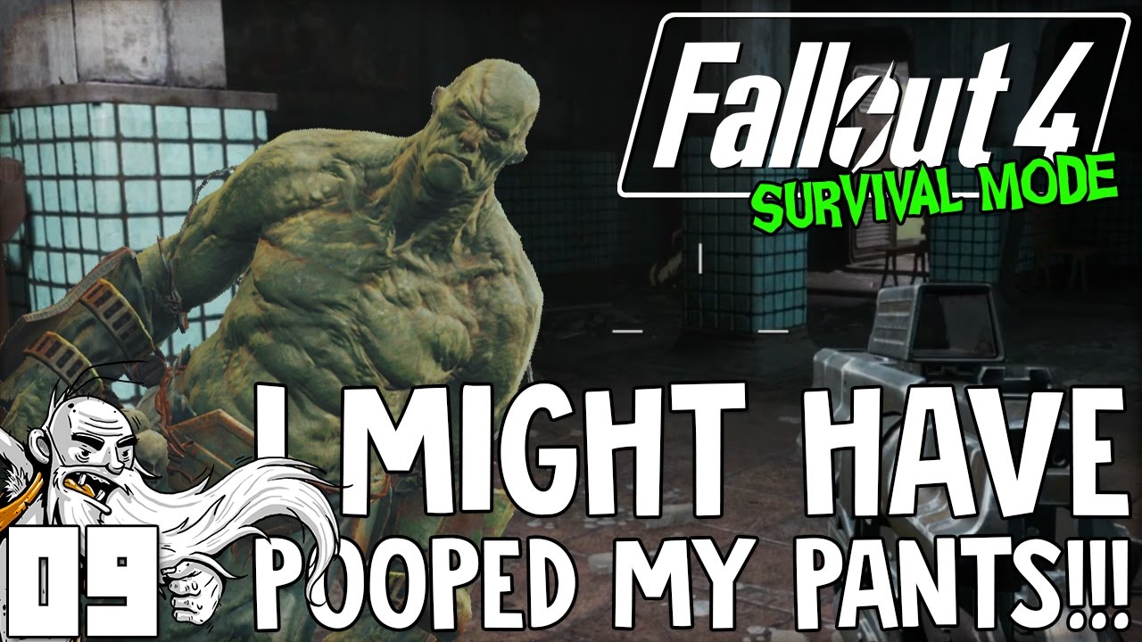 Fallout 4 Survival Mode Gameplay - "I MIGHT HAVE POOPED MY PANTS!!!" Ep ...