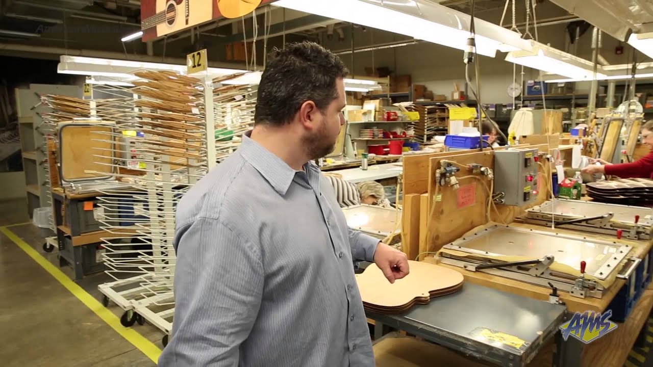 AMS C.F. Martin Guitar Factory Tour - Bracing (4/23) - YouTube