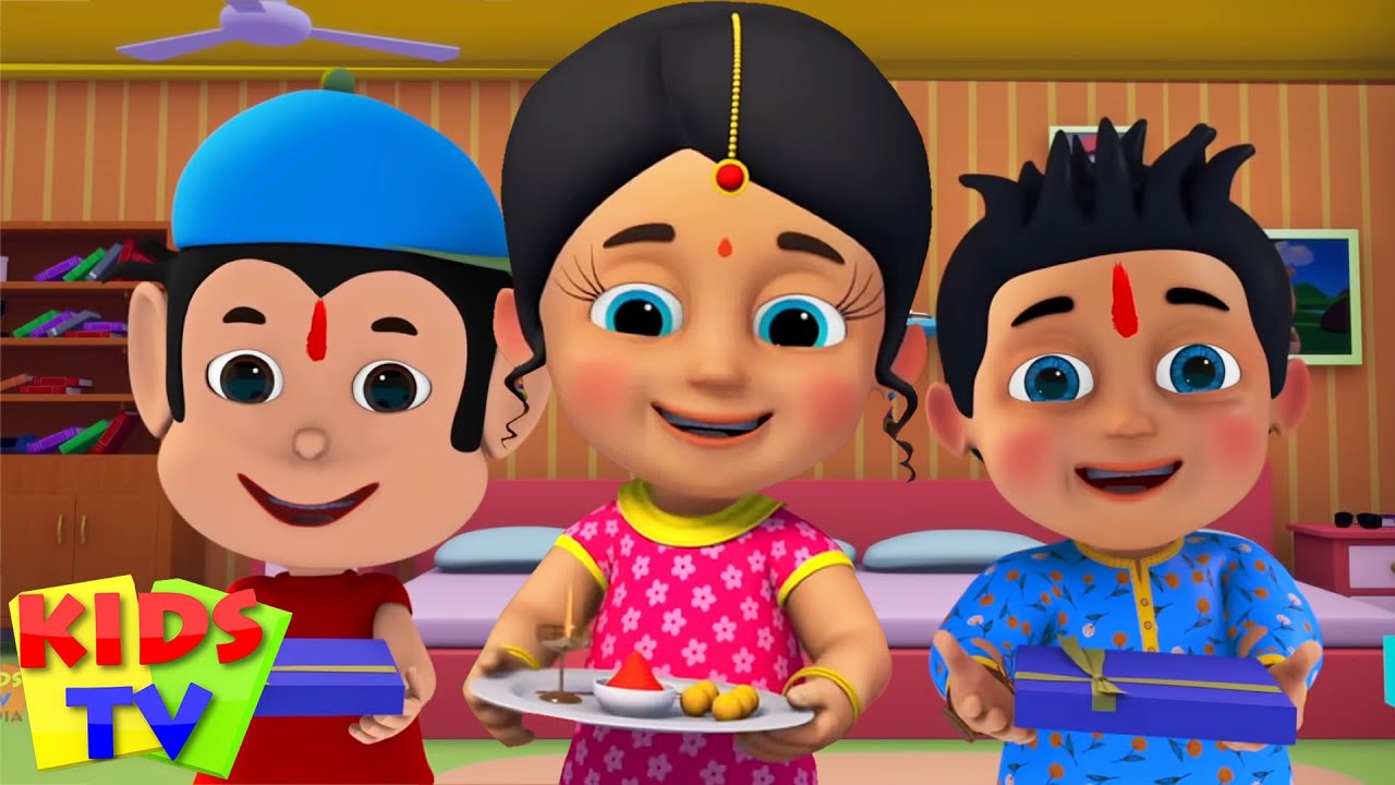 Happy Raksha Bandhan, Titli Rani + Nursery Rhymes in Hindi and Song for ...