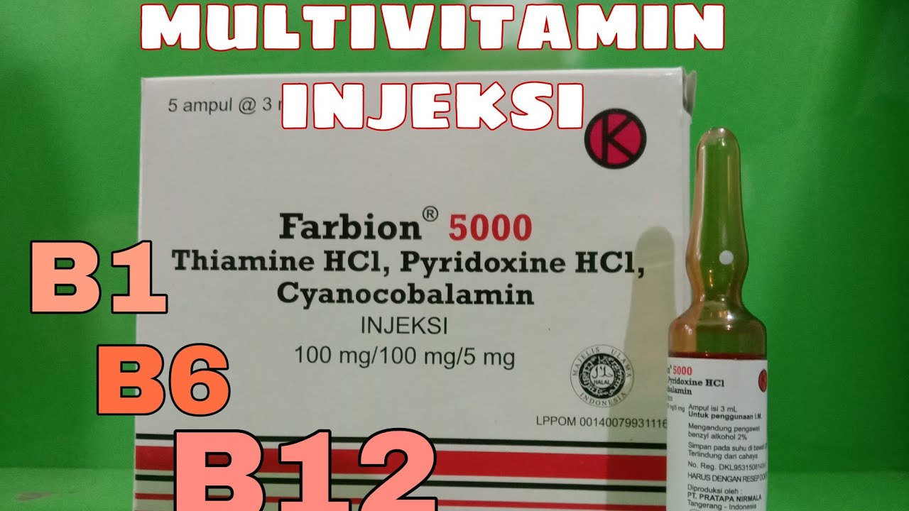 Mengenal Multivitamin Farbion 5000 injeksi - YouTube