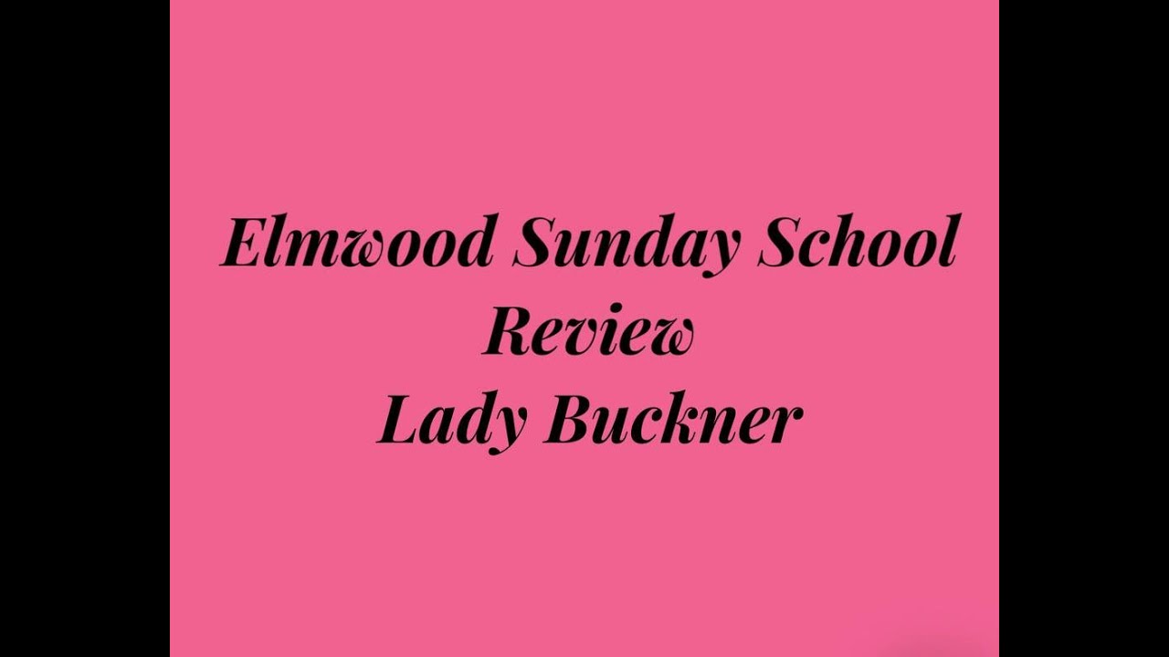 Sunday School Review - YouTube