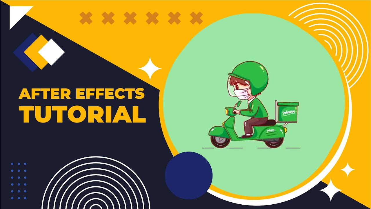 Food Delivery Man Animation in After Effects Tutorial - YouTube