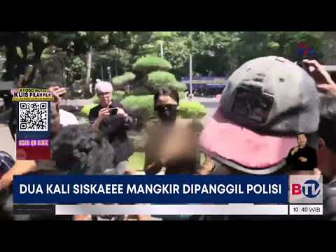 Selebgram Siskaee Dua Kali Mangkir dari Panggilan Pemeriksaan