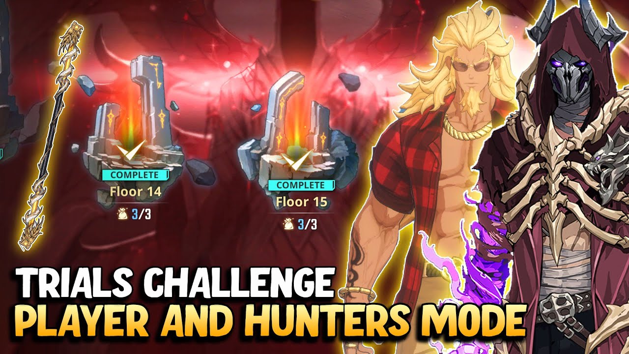 Trials Challenge Light - Floor 11 to 15 | Both Hunters and Player Mode ...