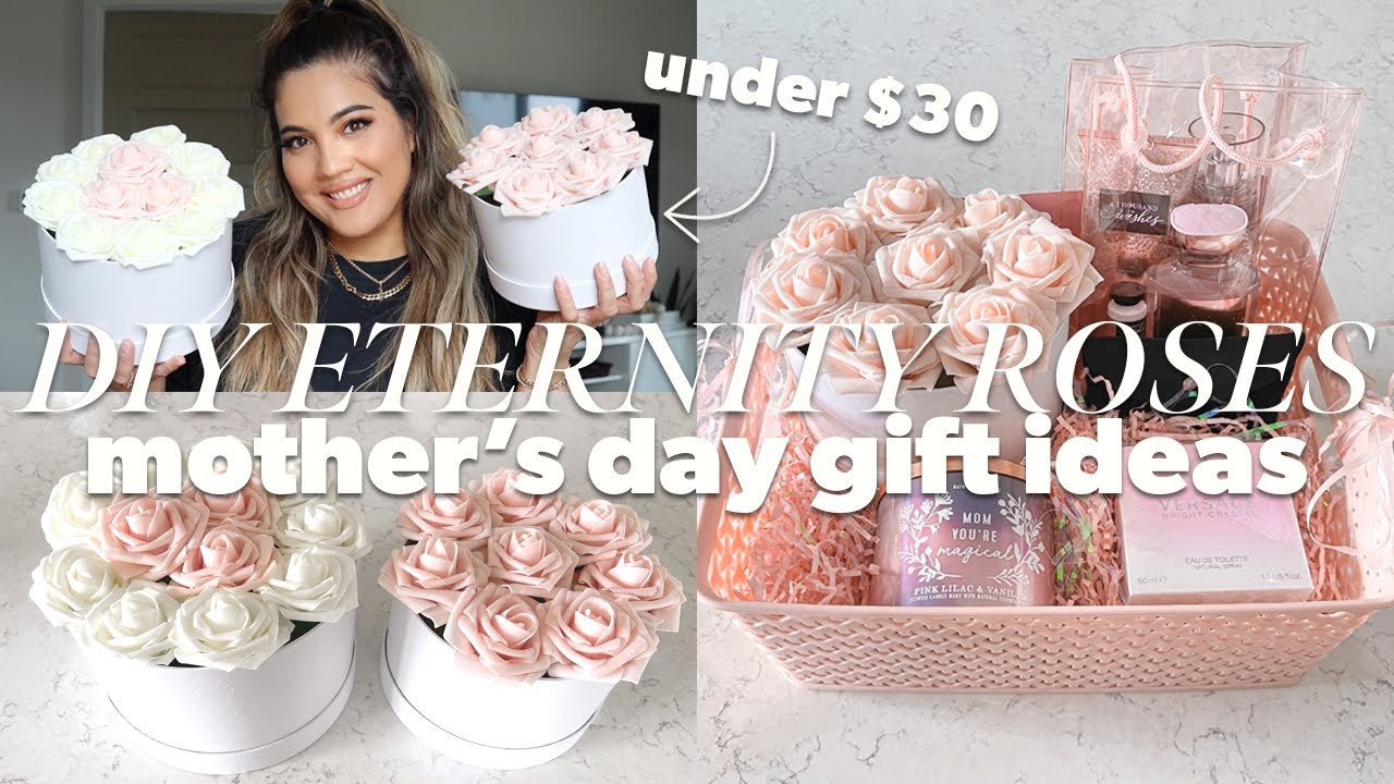 EASY DIY ETERNITY ROSES (under $30!!!) + MOTHER'S DAYS GIFT IDEAS - YouTube
