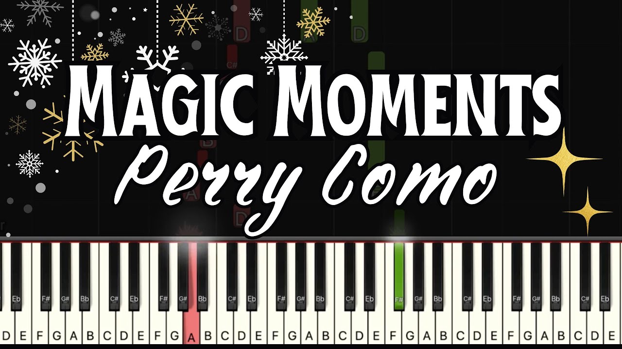 How to play "Magic Moments" by Perry Como for beginners. EASY Piano ...