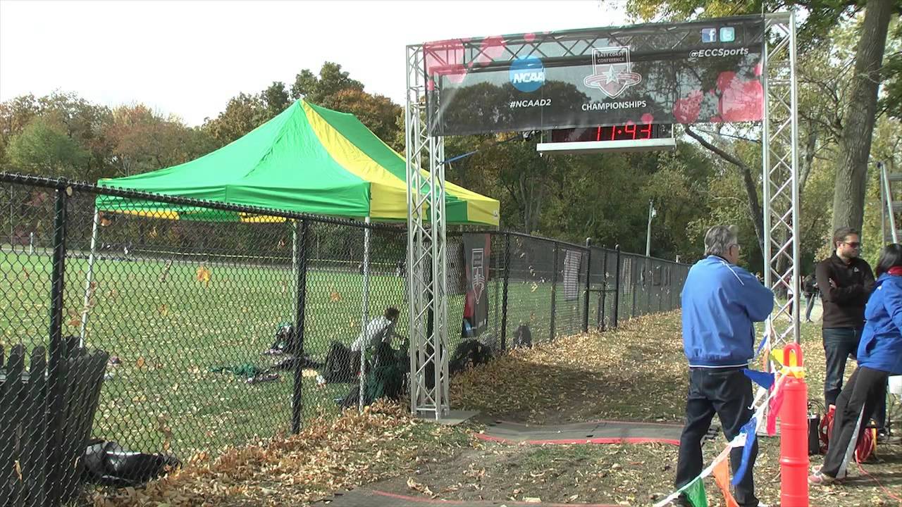 ECC Women's Cross Country Championship Finish Line - YouTube
