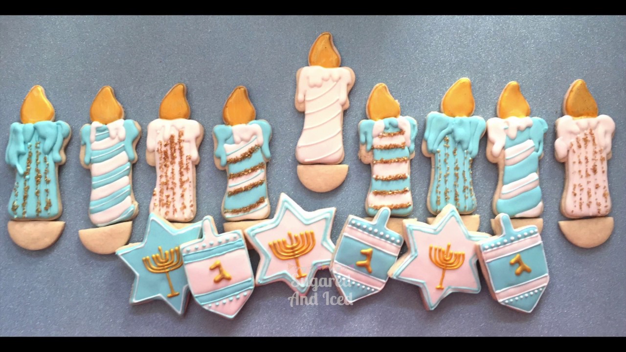 Happy Hanukkah! Sugar Cookie Menorah - YouTube