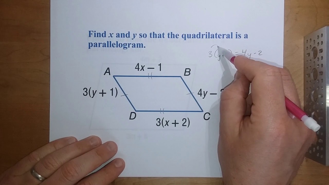 Tests for Parallelograms - YouTube