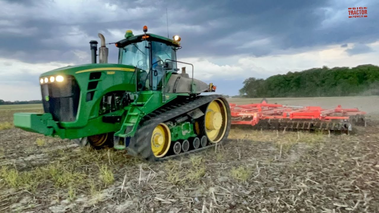 JOHN DEERE 9630T Tractor Working on Tillage - YouTube