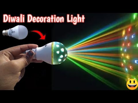 How To Make Diwali decoration Bulb|Diwali decoration light with Bulb ...