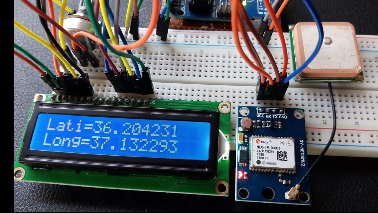 Detect location using GY-NEO6MV2 GPS module and Arduino - YouTube