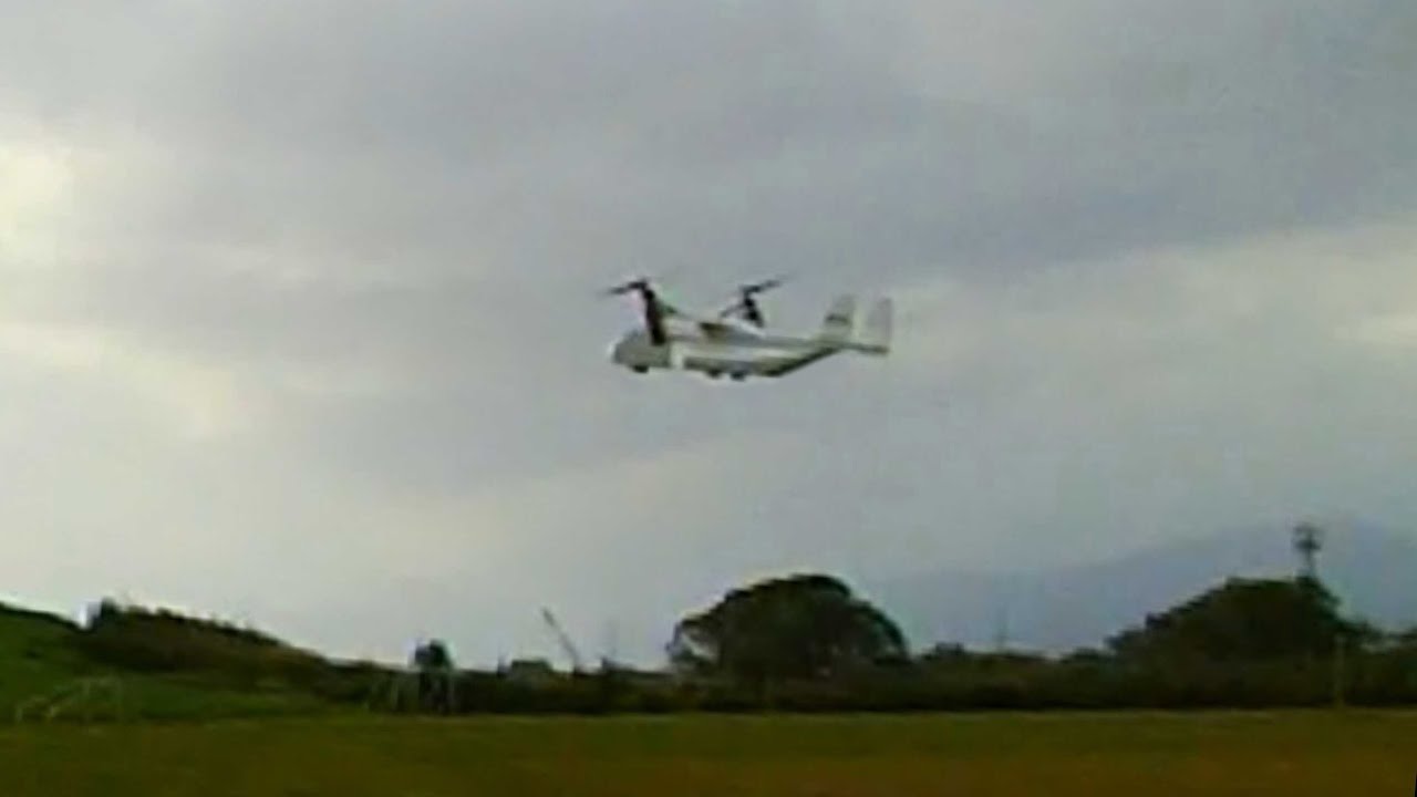 RC V-22 Osprey KK2.0 Outdoor-test 1 with reverse ACC - YouTube