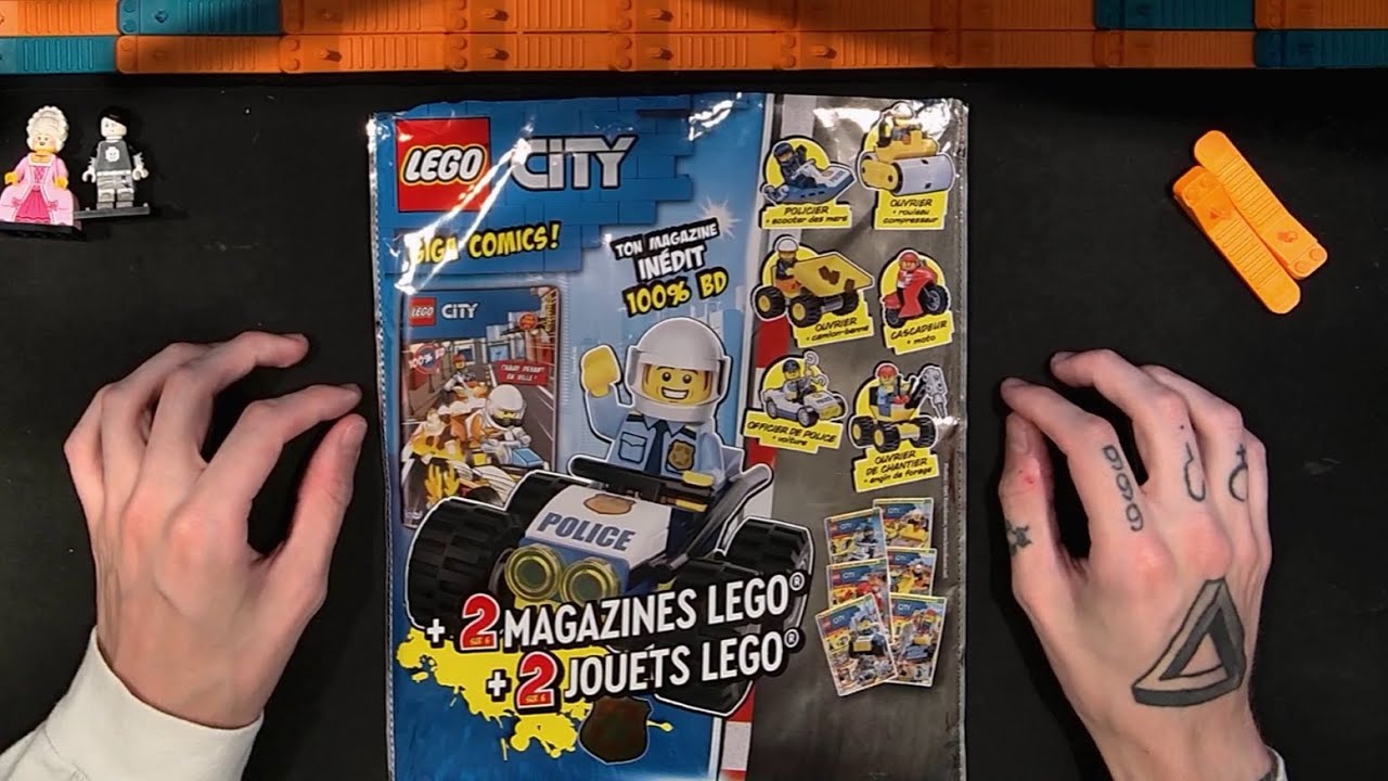 LEGO City No13 Plus French Magazine With Policeman With Car 952201-1 ...