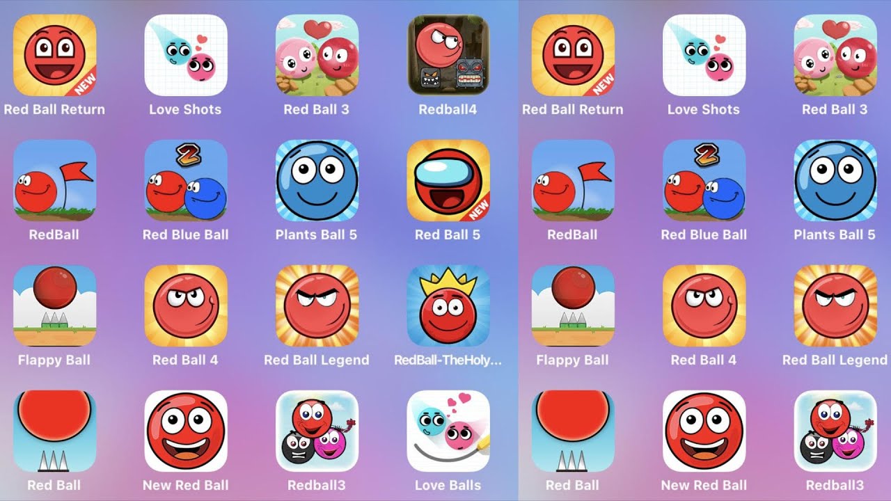 Red Ball Adventure,Love Shots,Red Ball 3,BRed Ball,Red Ball Classic,Red ...