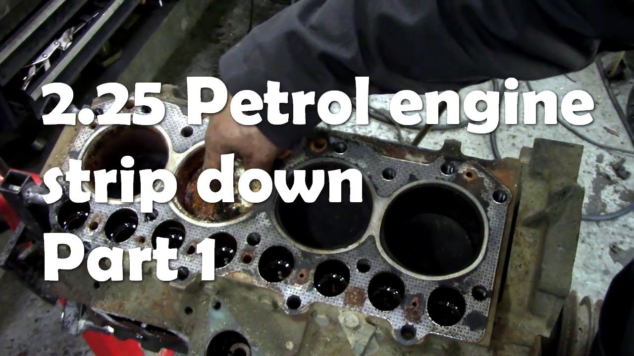 2 25 Petrol engine strip down. Part 1 - YouTube