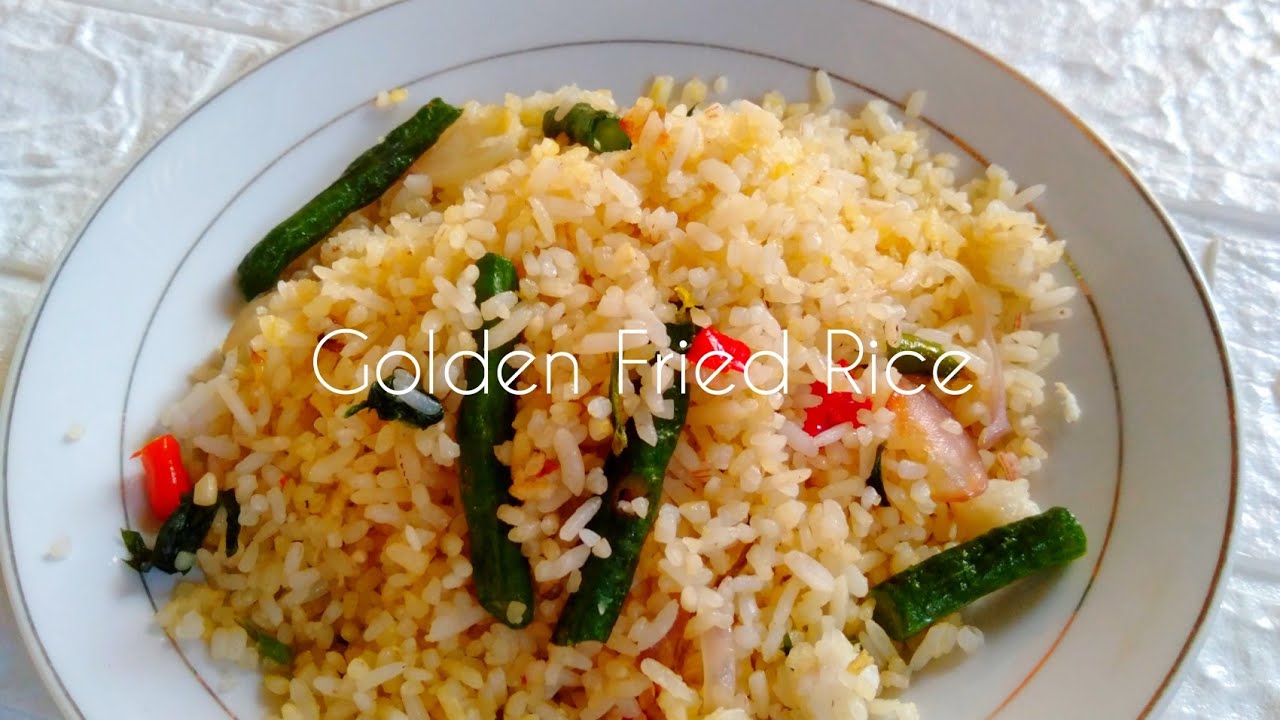 Golden Fried Rice With Simple Cooking - YouTube