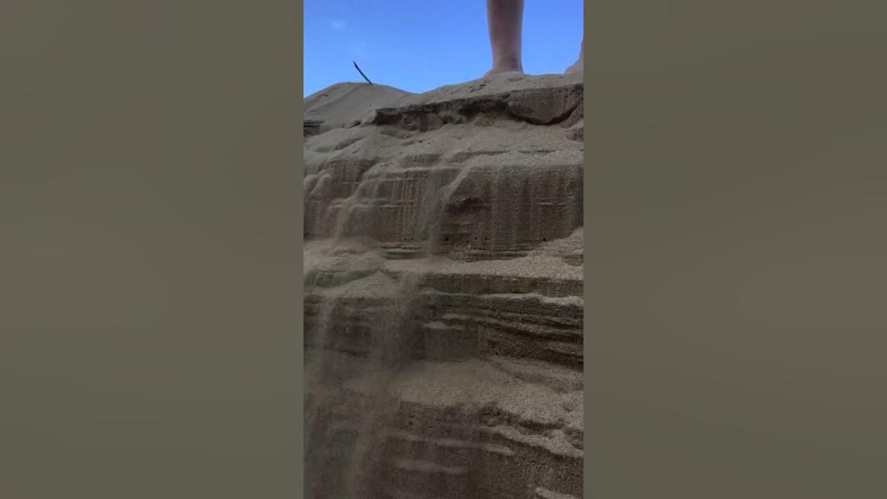 Sand falling in slow motion test footage from iPhone 6 - YouTube