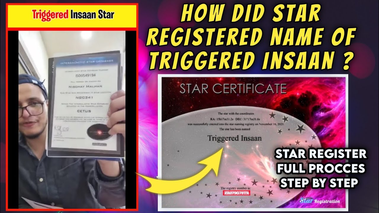 How did star registred name of triggered insaan | Galaxy Star ...