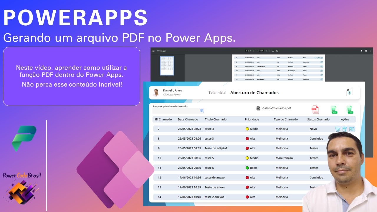 [Power Apps] - Gerando um arquivo PDF no Power Apps - YouTube