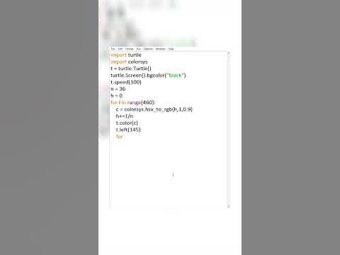 Create Simple and Best Design using turtle in Python #shorts #turtle😍 ...