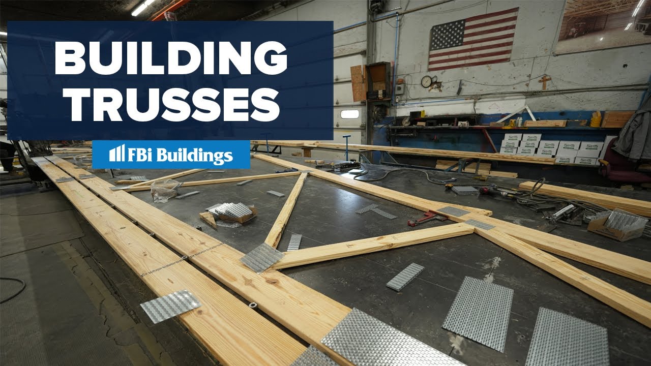 How to Set Up and Build Pole Barn Trusses - YouTube
