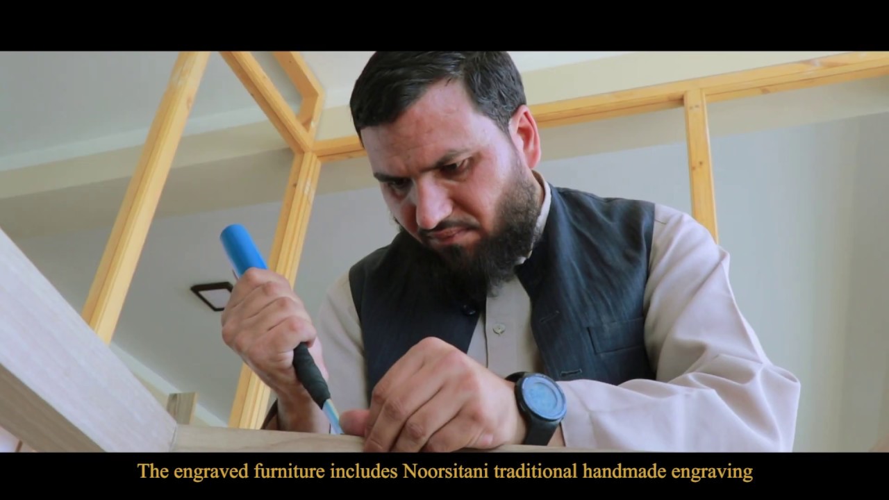 Nuristani Hand Engraving Furniture of kuchi brand, the process of ...
