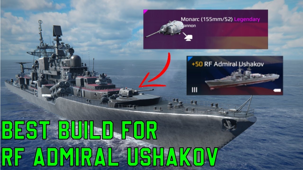 RF Admiral Ushakov With Monarc Cannon! Modern Warships 2022 - YouTube