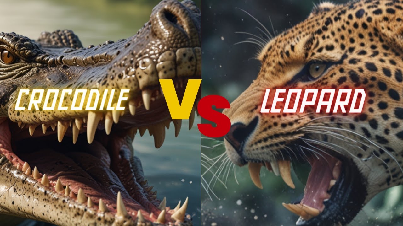 Predator Clash: Leopard vs. Crocodile🐊🐾 who will win?😱😨 - YouTube