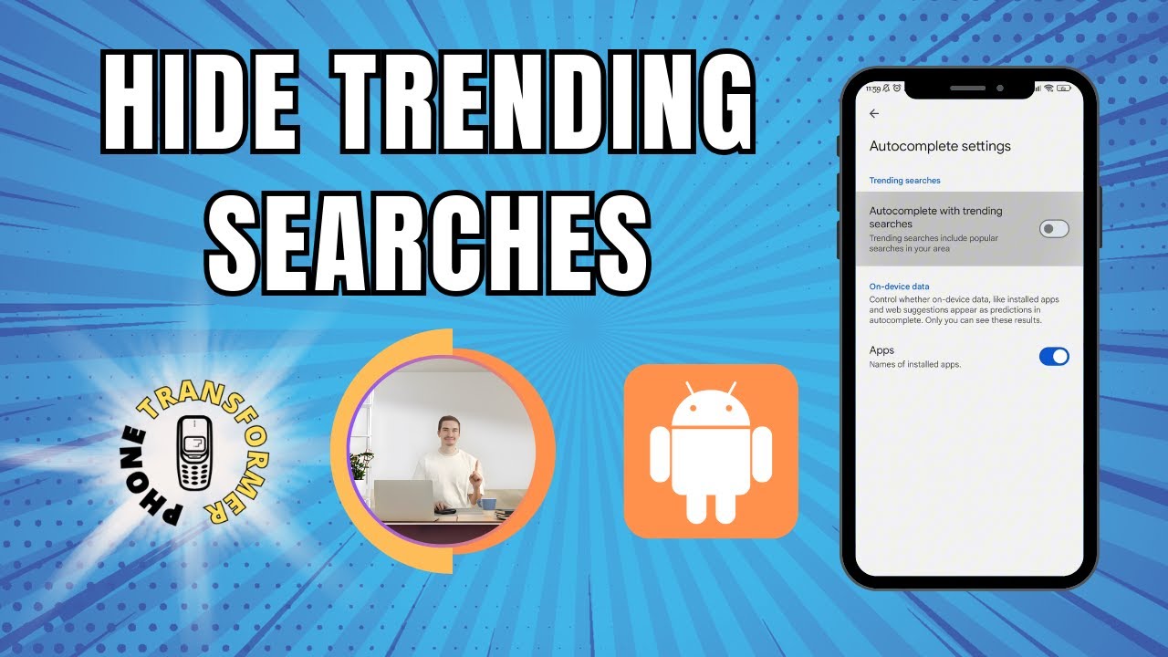 How to Turn Off Trending Searches on Android - YouTube