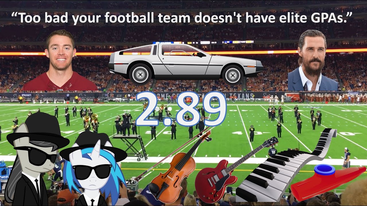 Rice MOB Halftime Show vs Texas, Marching Owl Band, Back to the Future ...