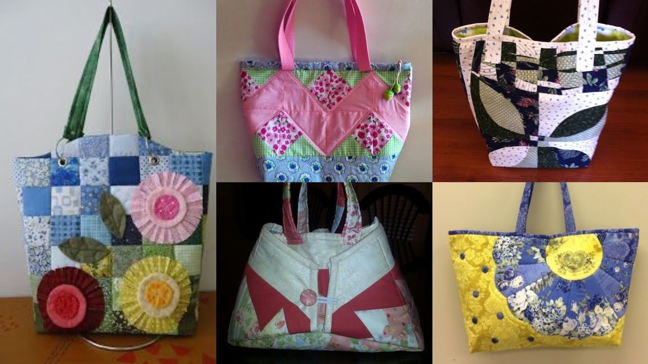 New simple patchwork handmade handbags design and ideas by pop up ...