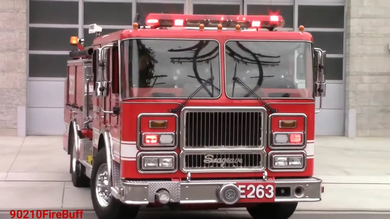 LAFD Engine 263 Responding - YouTube