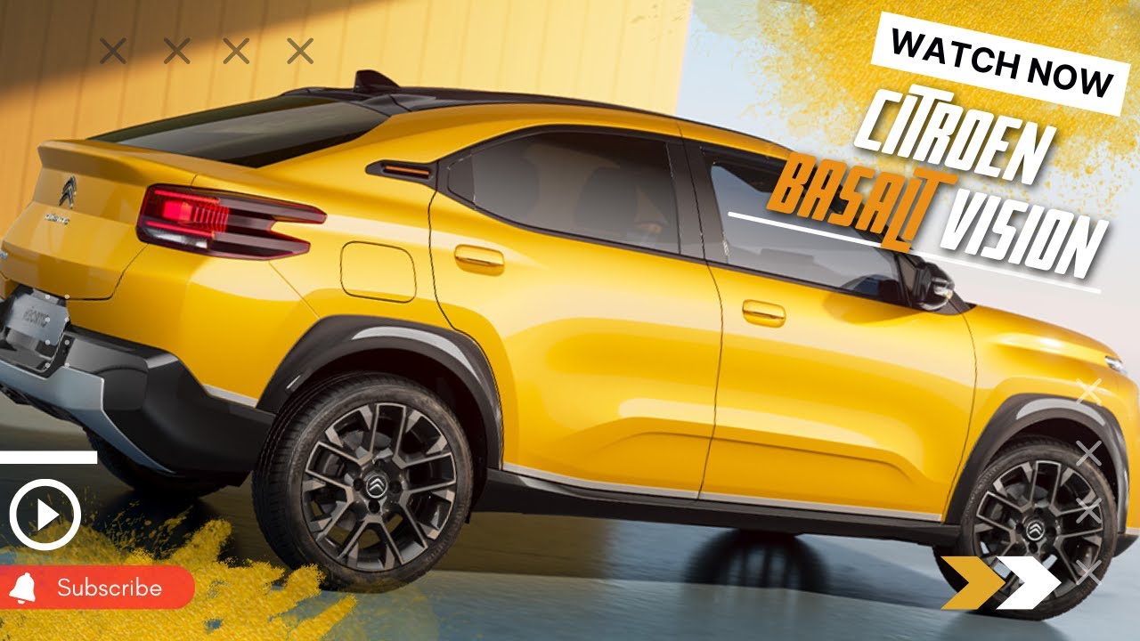 New 2024 Citroen Basalt Vision - Coupe SUV - Firstlook - Compete with ...