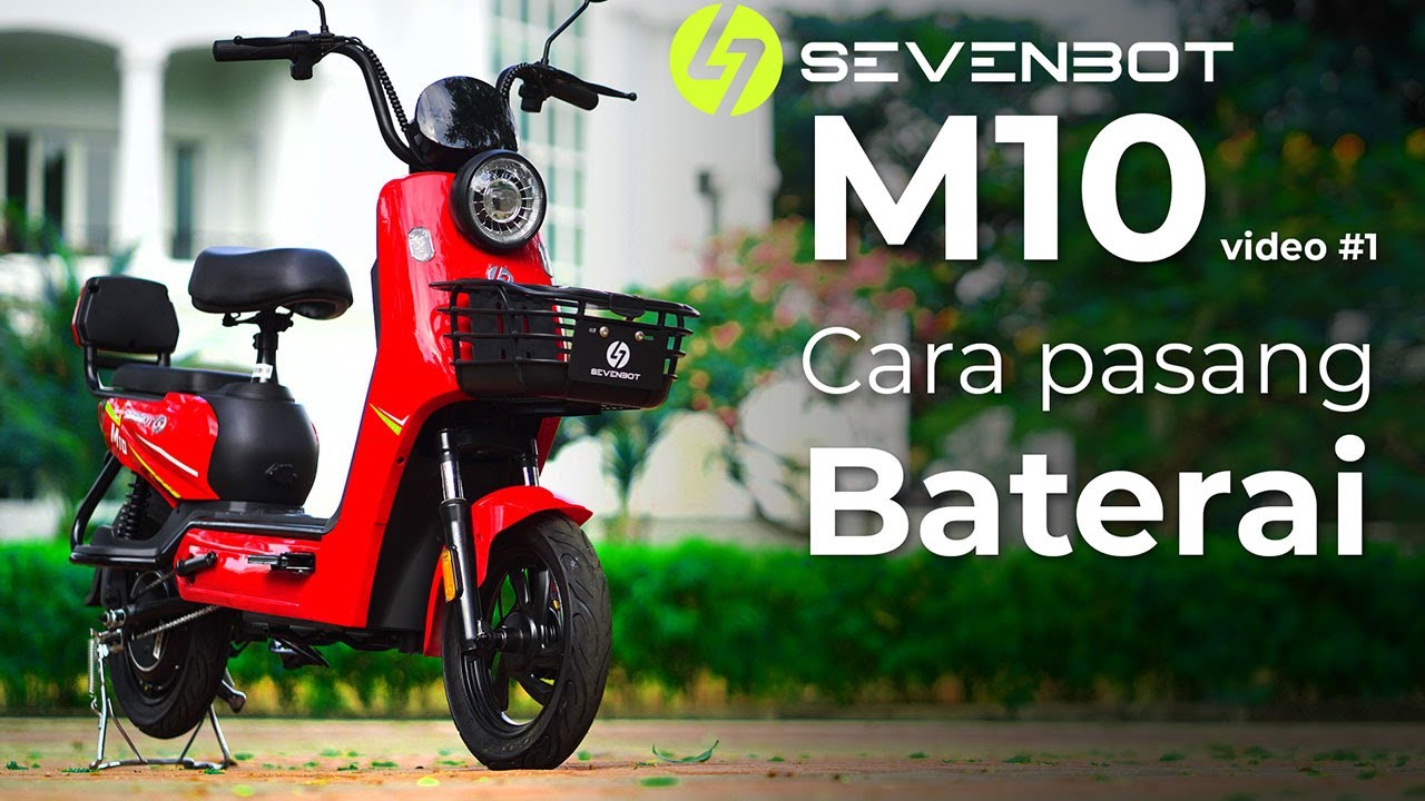 Cara pasang baterai sepeda listrik Sevenbot M10, video #1 - YouTube