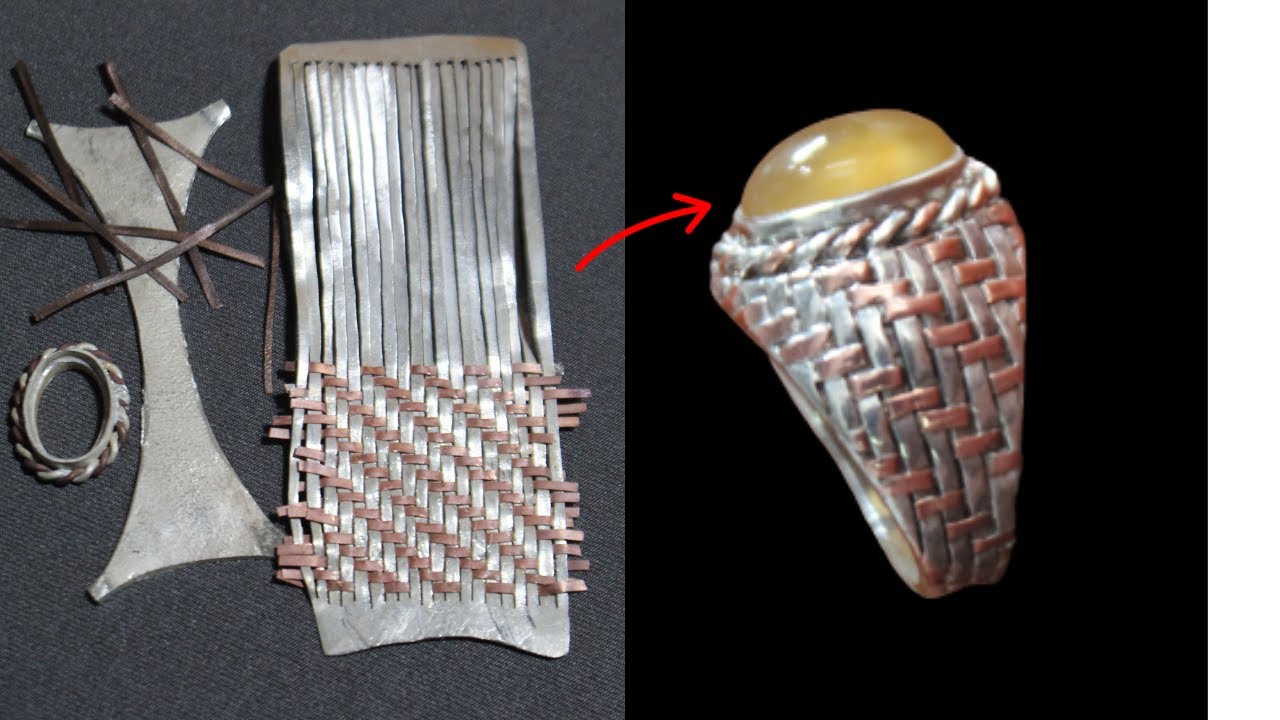 learn to make jewelry - woven rings. #handmade - YouTube