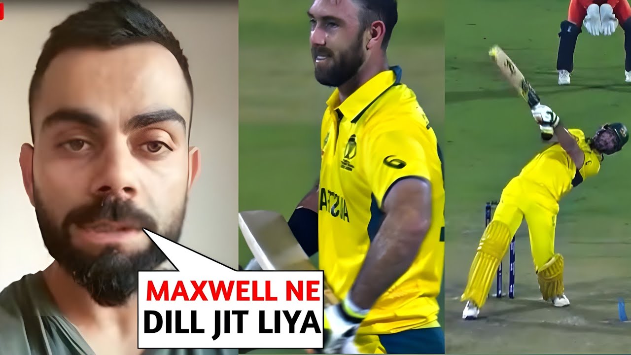 Virat Kohli's amazing reactions after seeing Glenn Maxwell's stormy ...