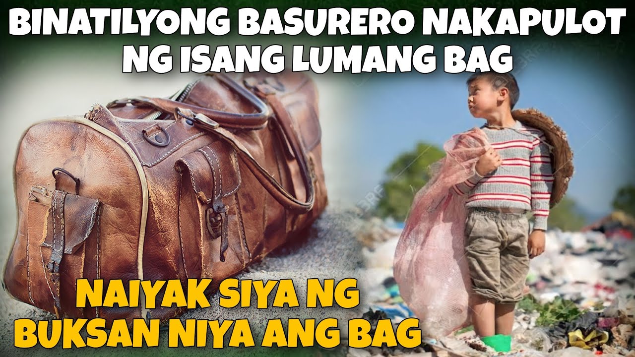 BATANG BASURERO NAKAPULOT NG LUMANG BAG.IYAK SIYA NG BUKSAN NIYA ITO ...