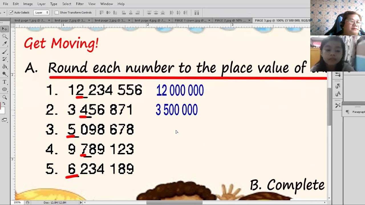 Rounding numbers to the nearest hundred thousands and millions - YouTube